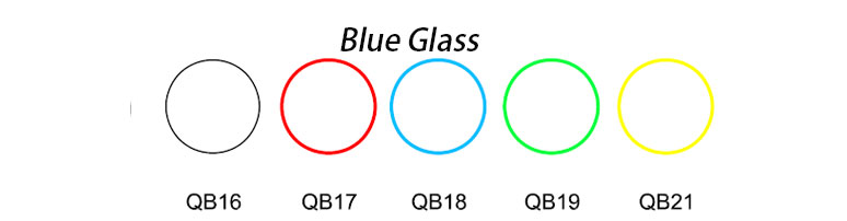 Blue Color Glass Ultramarine Color Filters Optical Glass Qb16...
