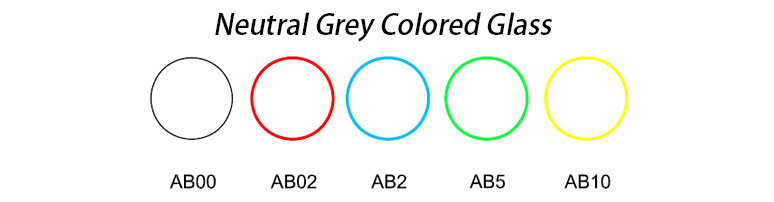 Neutral Grey Colored Glass Optical Color Filter Ab00 Zb02 Ab2...