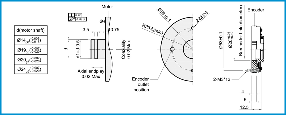 Z58 Extra Thin Encoder 14mm To 24mm Through Hole Bearingless...
