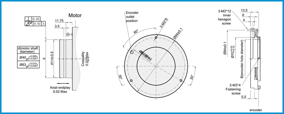 Z100 Incremental Encoder Rotary Position Encoder Cw/ccw Square...