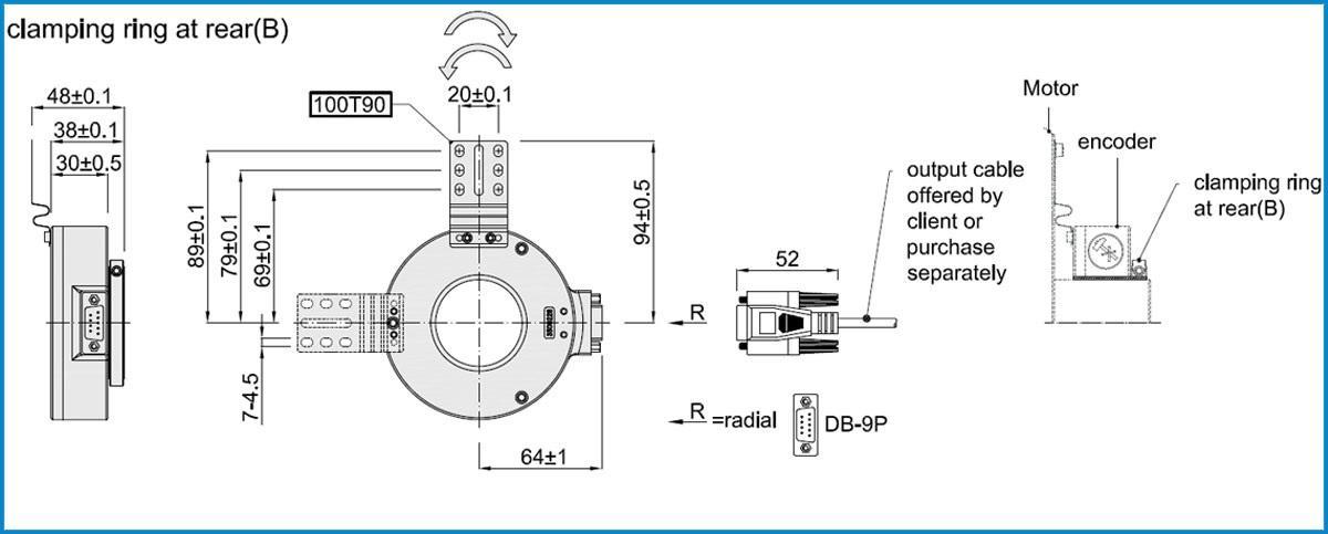 K100 Cnc Encoder Radial 9-pin Connector High Resolution Rotary... K100 Cnc Encoder Radial 9-pin Connector High Resolution Rotary...